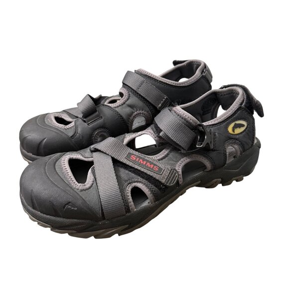 Simms | Shoes | Simms Fishing Gray Black Wading Hook Look Strap Closed ...